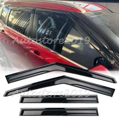 2022-2024 For Mitsubishi Outlander Tape-On Window Visors Deflectors ...