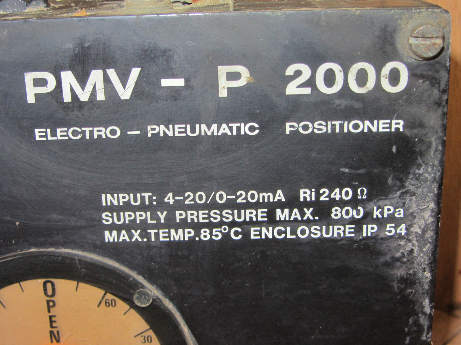 PMV P-2000 Electro-Pneumatic Positioner 4-20mA Ri 240 Ohms CSQ | eBay