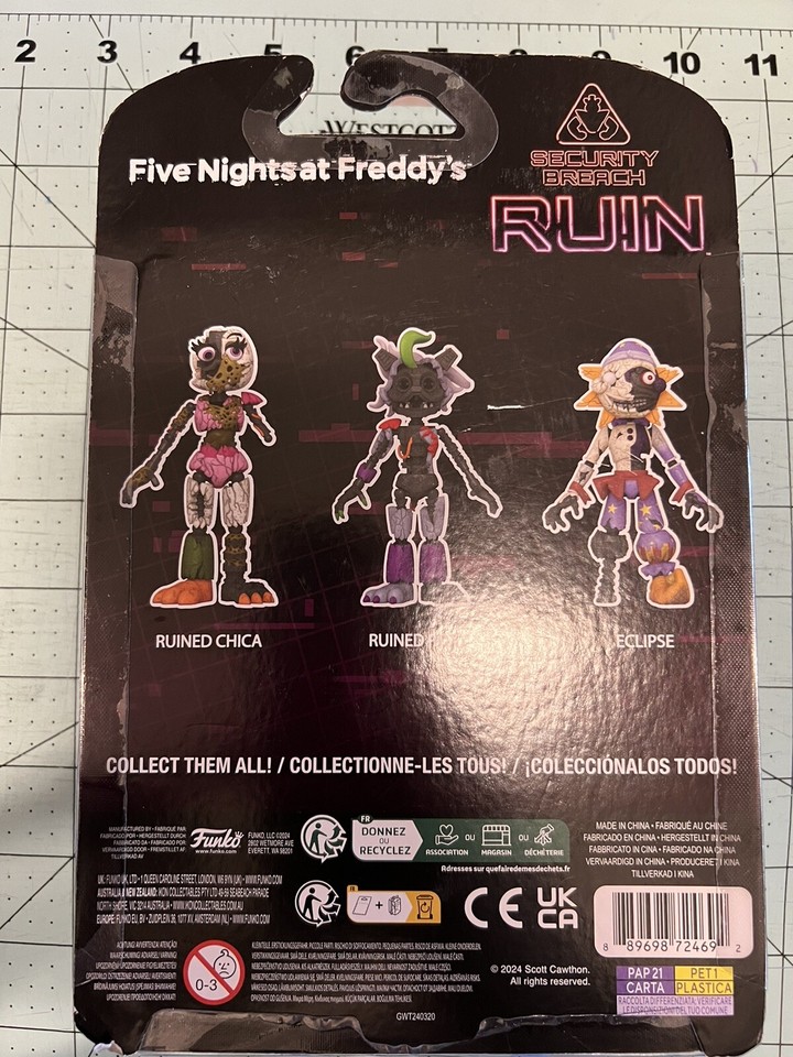 FUNKO • Five Nights at Freddys • (SB Ruin) RUINED ECLIPSE Action Figure ...