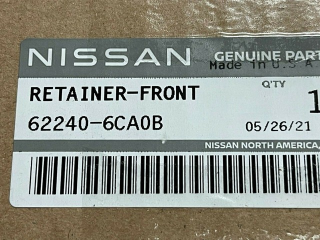 622406CA0B Genuine Nissan Retainer Front Bumper 62240-6ca0b for sale ...