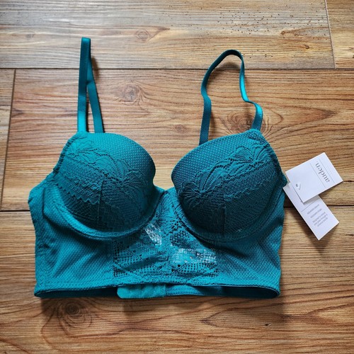 Auden Longline Bra Womens 32A Teal NEW | eBay