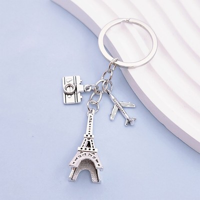 Lovely Mini Paris Eiffel Tower Keychain Aircraft Camera Bag Pendant ...