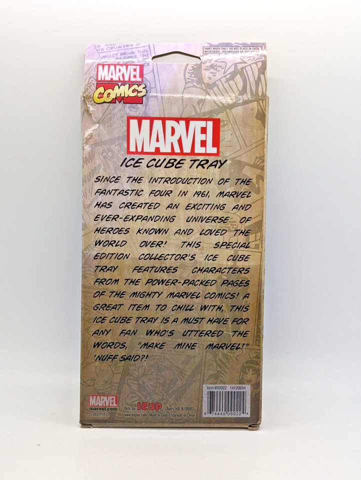 Marvel Comics Heroes Silicone Ice Cube Tray Mold - Iron Man Hulk ...