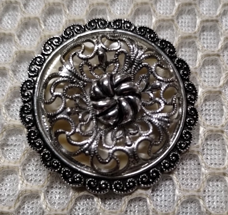 German scarf clip form 1950's vintage - Gem