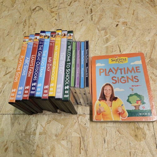 Signing Time DVD Songs CD Lot - Vol. 2 5 7 8 9 10 11 12 13 Book | eBay