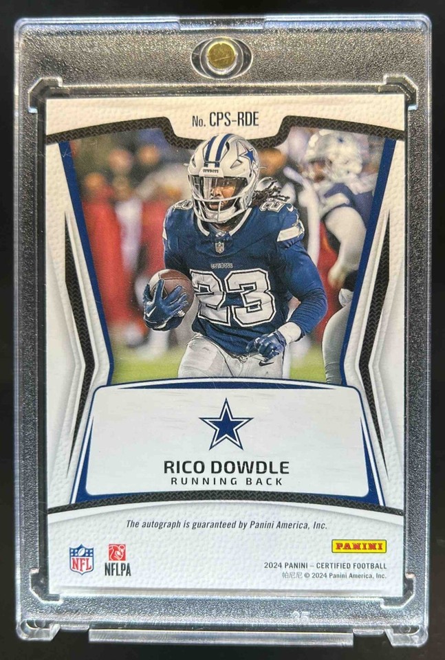 2024 Panini Certified Rico Dowdle Potential Signatures Auto #130/149 ...