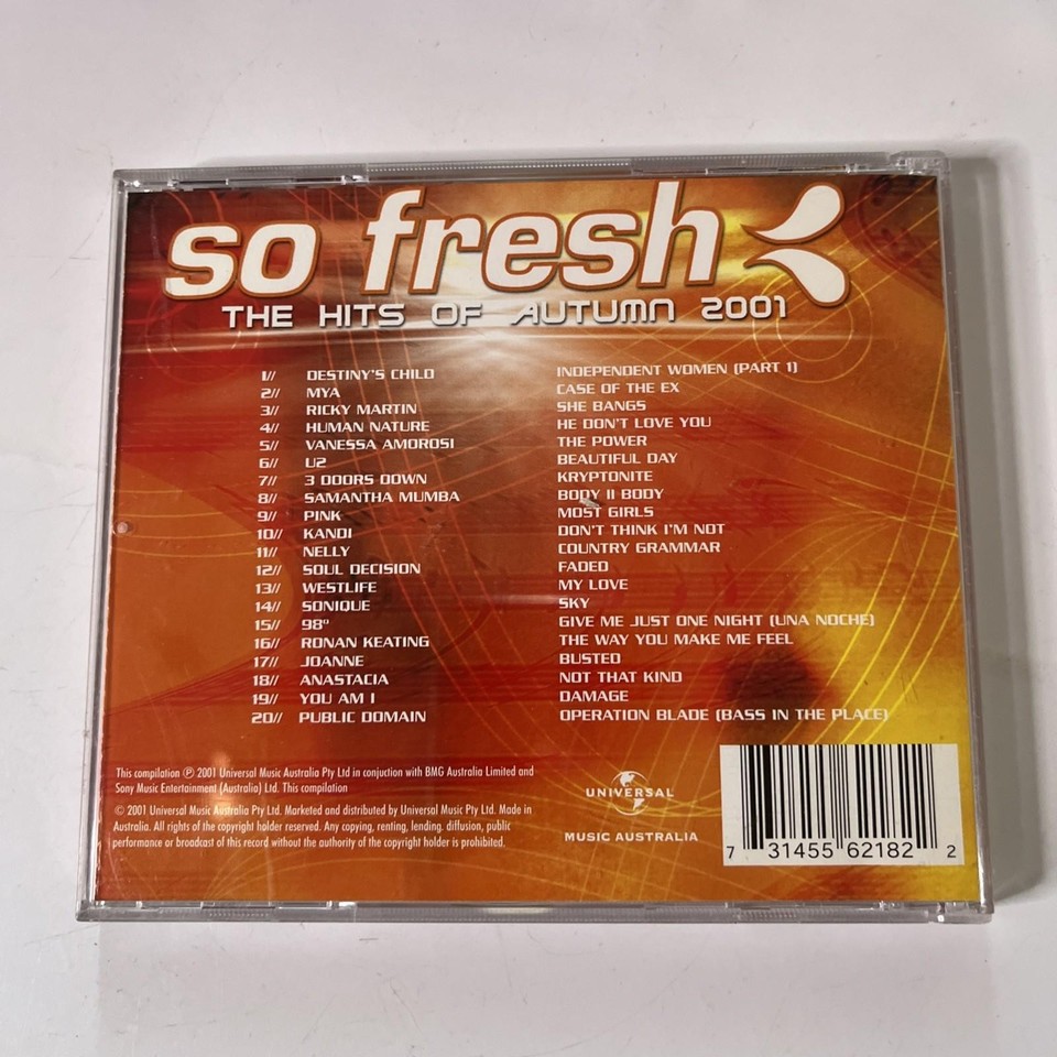 Various – So Fresh: The Hits Of Autumn 2001 (CD, 2001) Australia ...