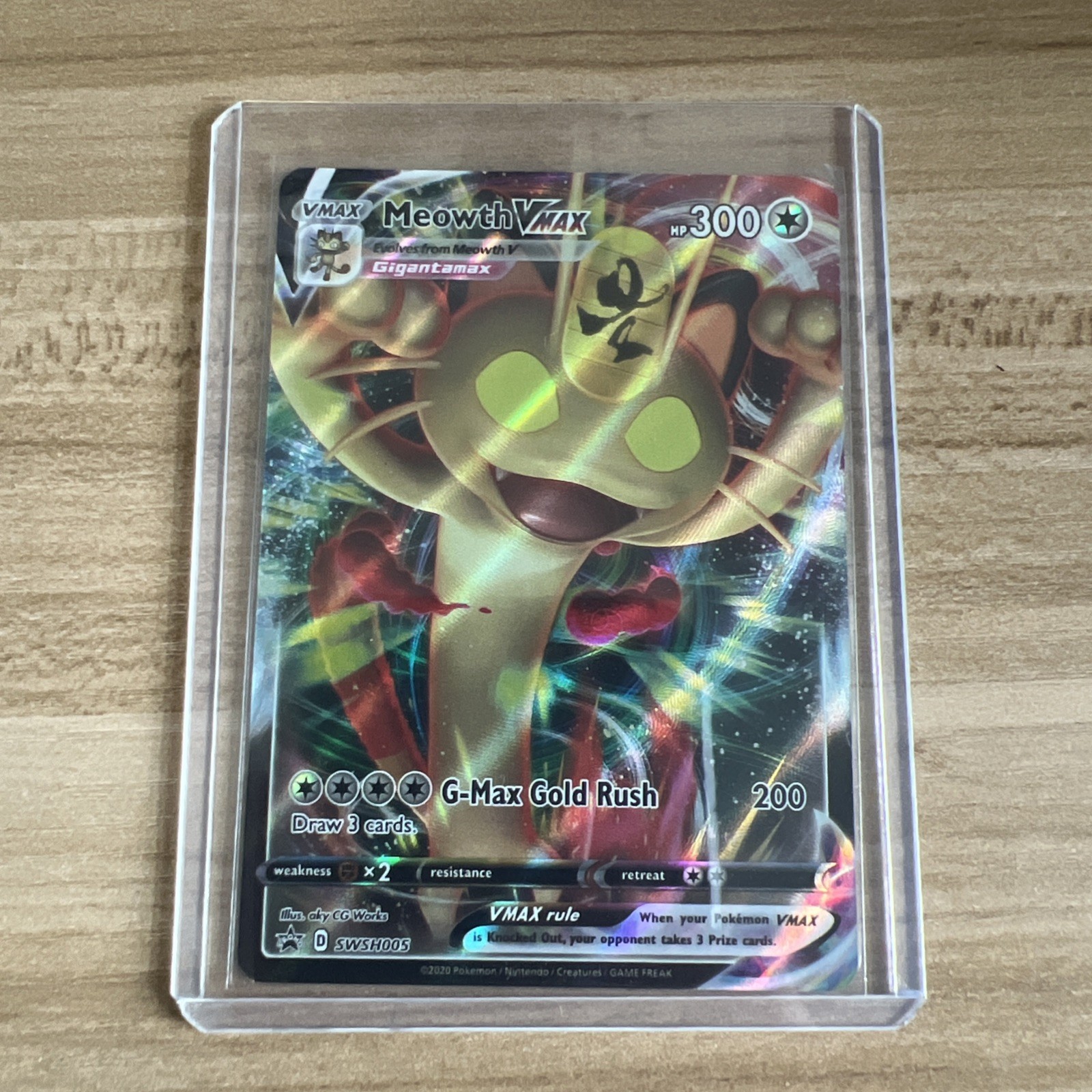 Meowth VMAX SWSH005 Current Market Value | Promo