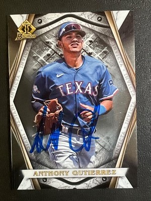 Anthony Gutierrez Signed Card 2022 Bowman In Person Autograph (IP) Auto ...