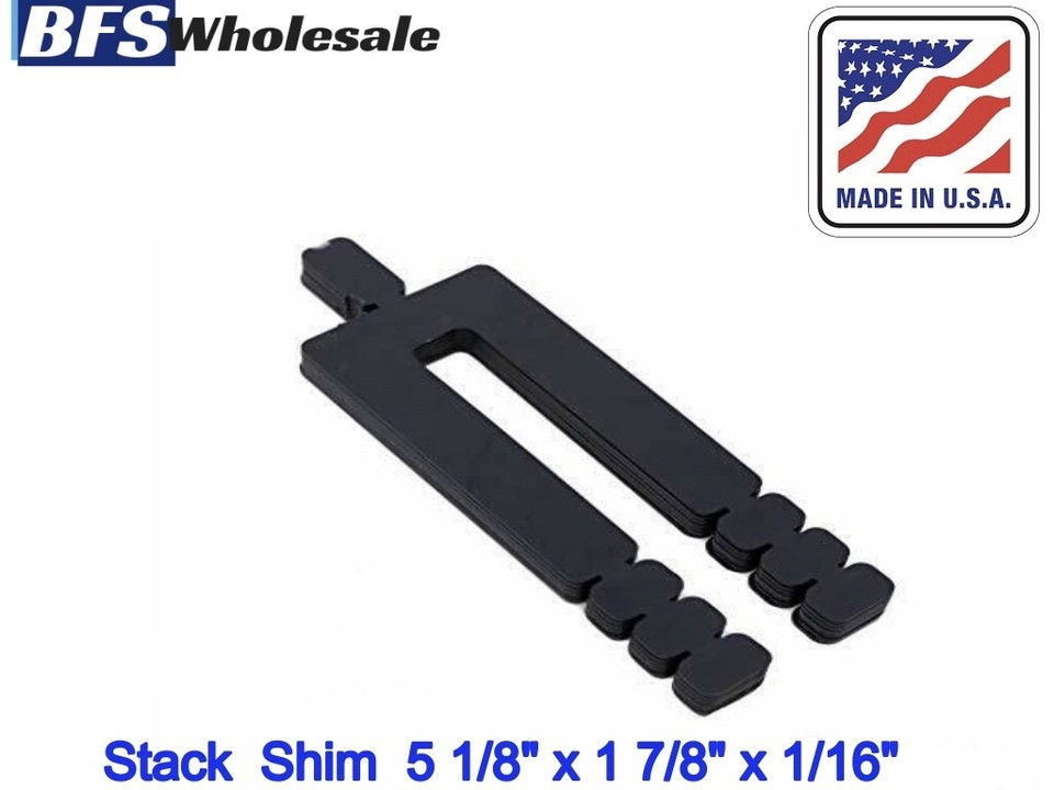 Plastic STACK SHIM COMBO # 1, 224 pcs. Made in USA, 3 different sizes ...