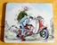 Scooter Mousemat, Scooter Cartoon Mousemat, Lambretta Scooter Mousemat ...