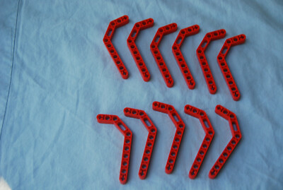 E Lego Red Bent Liftarm Lot 10 1 x 11.5 32009 8294 8674 42070 9657 | eBay