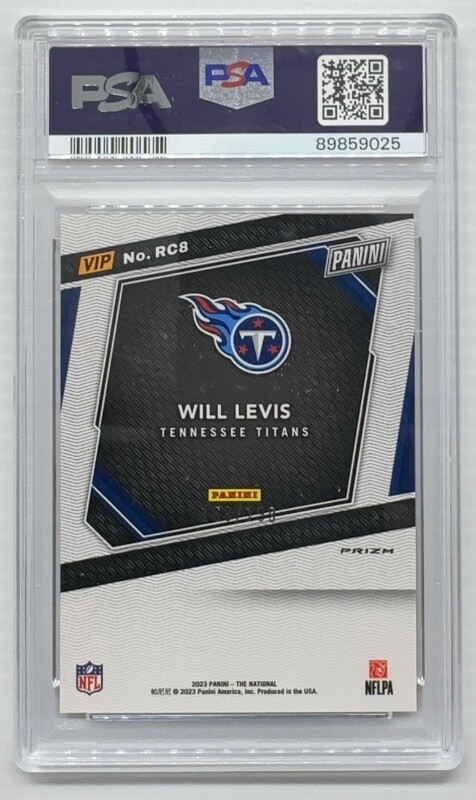 2023 Panini NSCC VIP Gold Will Levis Red Sparkle Prizm Rookie RC #168/ ...