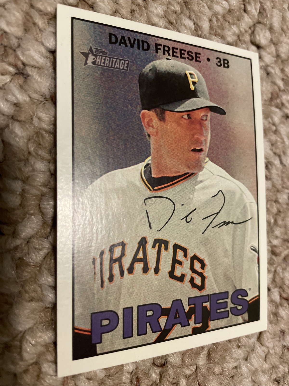 2016 Topps Heritage Pittsburgh Pirates Baseball Card #561 David Freese ...