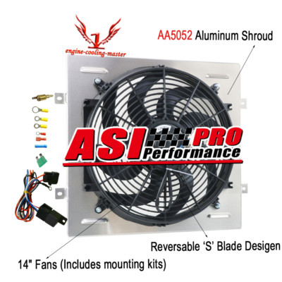 Electric Radiator Fan+Shroud for 1964 1965 66 Ford Mustang Falcon ...