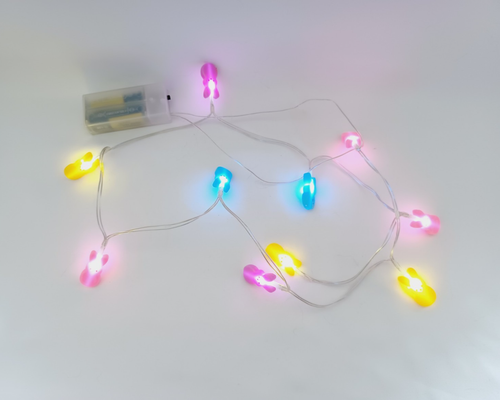 Peeps Bunny Rabbit 10 Peeps Mini String Lights Collectible Easter Decor ...
