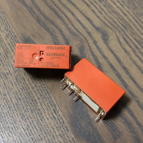RTE24012 RT424012 Power Relay 8A 250VAC 12VDC 8 Pins x 1pc | eBay