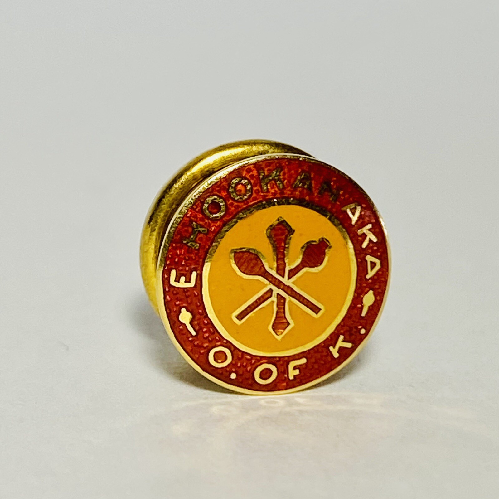 Rare 14K Yellow Gold Royal Order of Kamehameha E Hook… - Gem