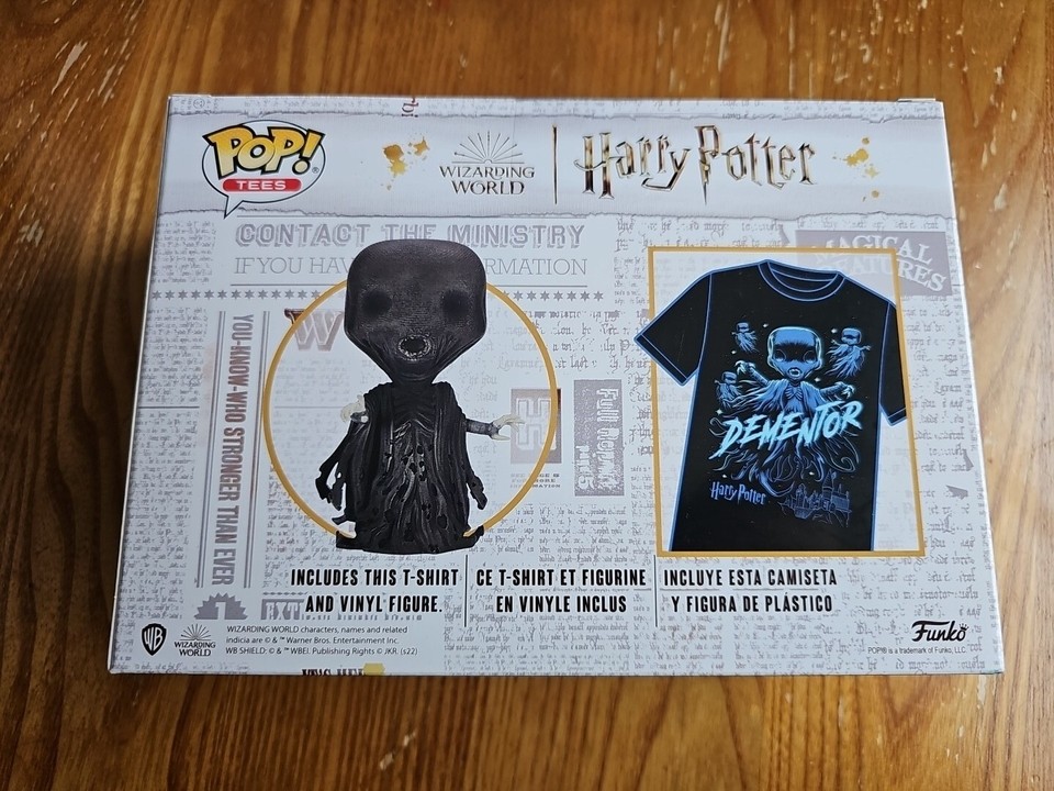 Funko Pop! & Tee Harry Potter Dementor Glows In The Dark #161 Unisex T ...