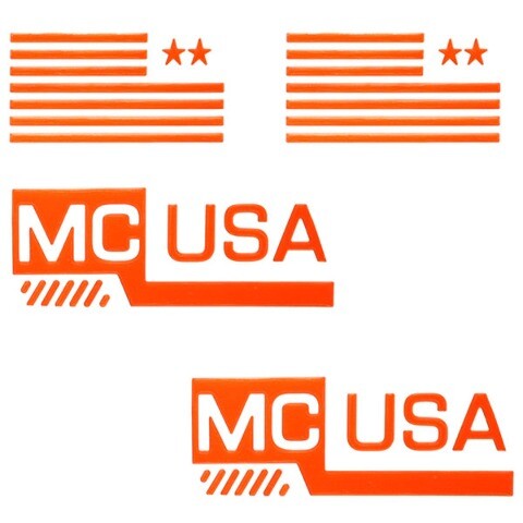 MasterCraft Boat Raised Decals 750612K |MC USA Orange Stickers (Kit) | eBay