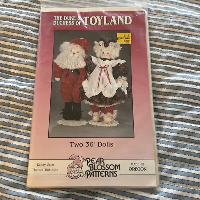 The Duke and Duchess of Toyland 36 Inch Doll Pattern Pear Blossom 1991 ...