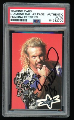 Diamond Dallas Page "DDP" PSA/DNA and JSA Certs WCW Sticker Card Signed Auto | eBay