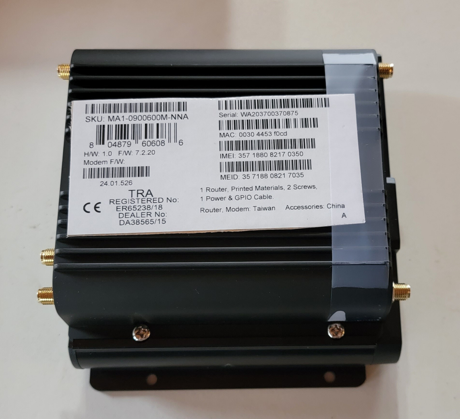 Cradlepoint IBR900 LTE Router Rugged Gigabit-Class w/ COR Extensibility ...