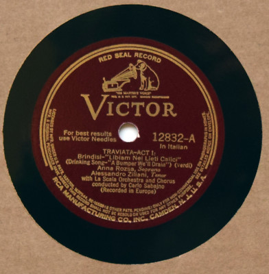 Anna Rozsa & Alessando Ziliani; Victor (Red Seal) #12332; Traviata ...
