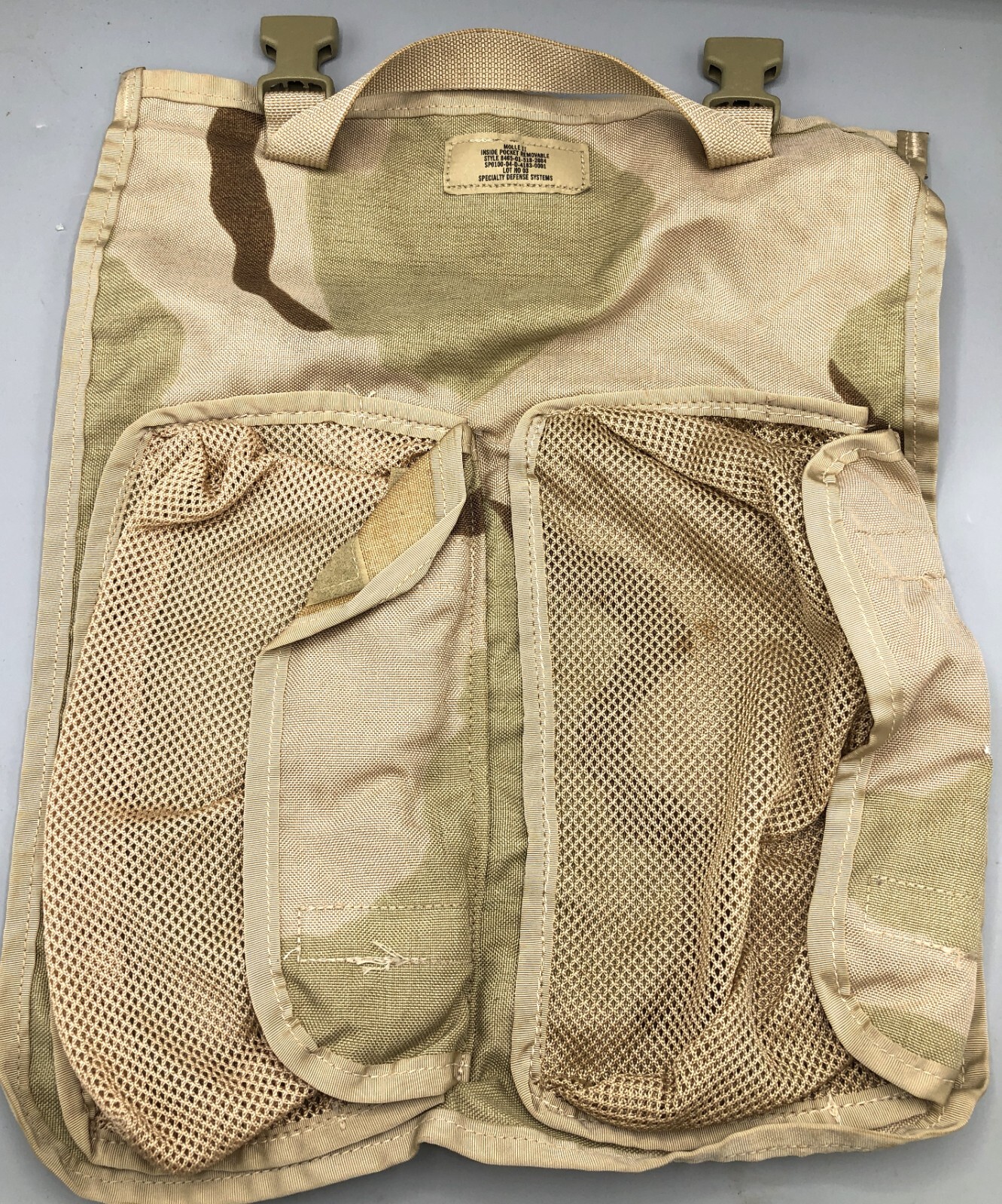 USGI Army Issued MOLLE II Removable Inside Pocket Specialty Defense ...