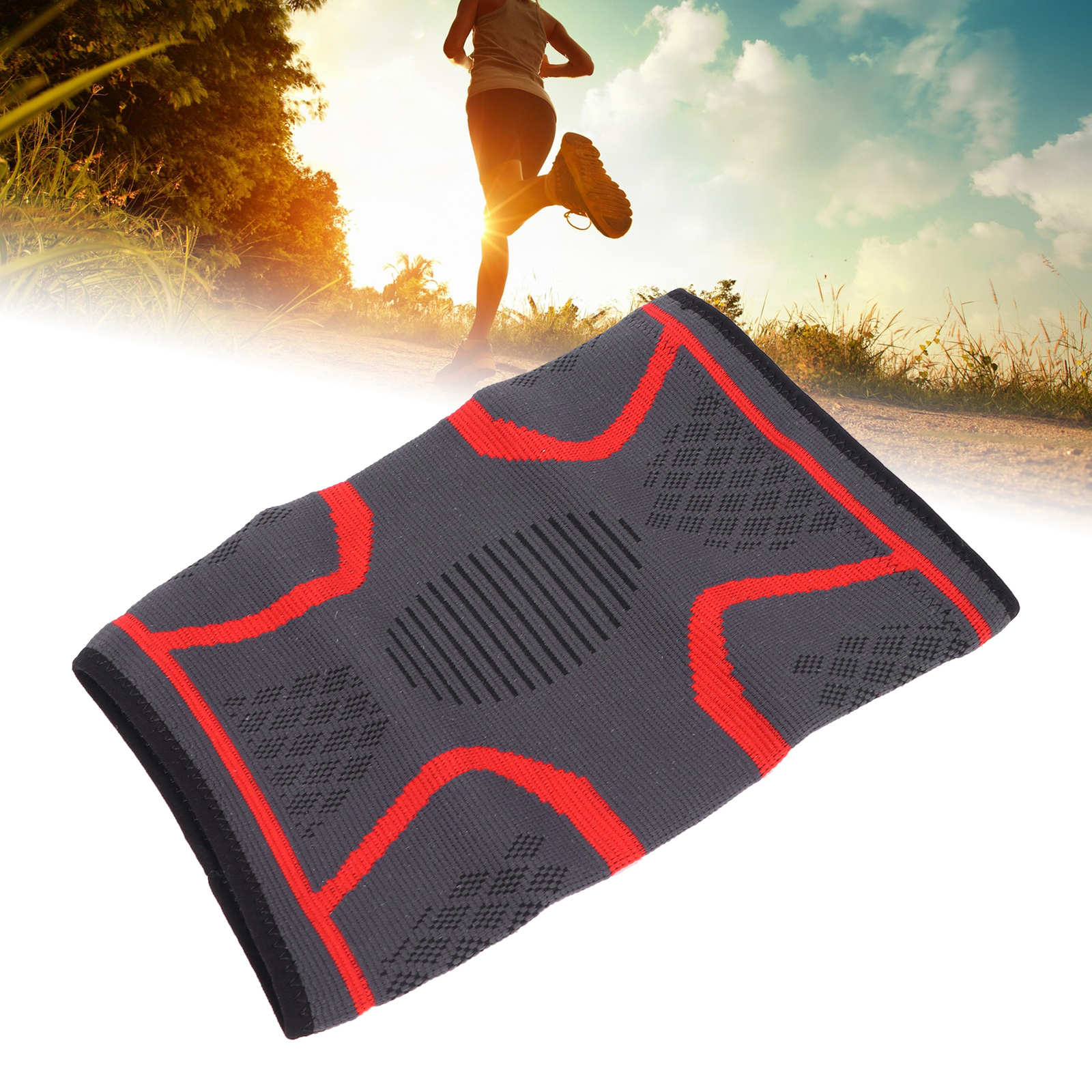 Sports Knee Compression Sleeve Brace Outdoor NonSlip Breathable Knee ...