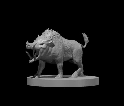 Boar Monster Manual 28mm Scale DND D&D Tabletop Mini | eBay