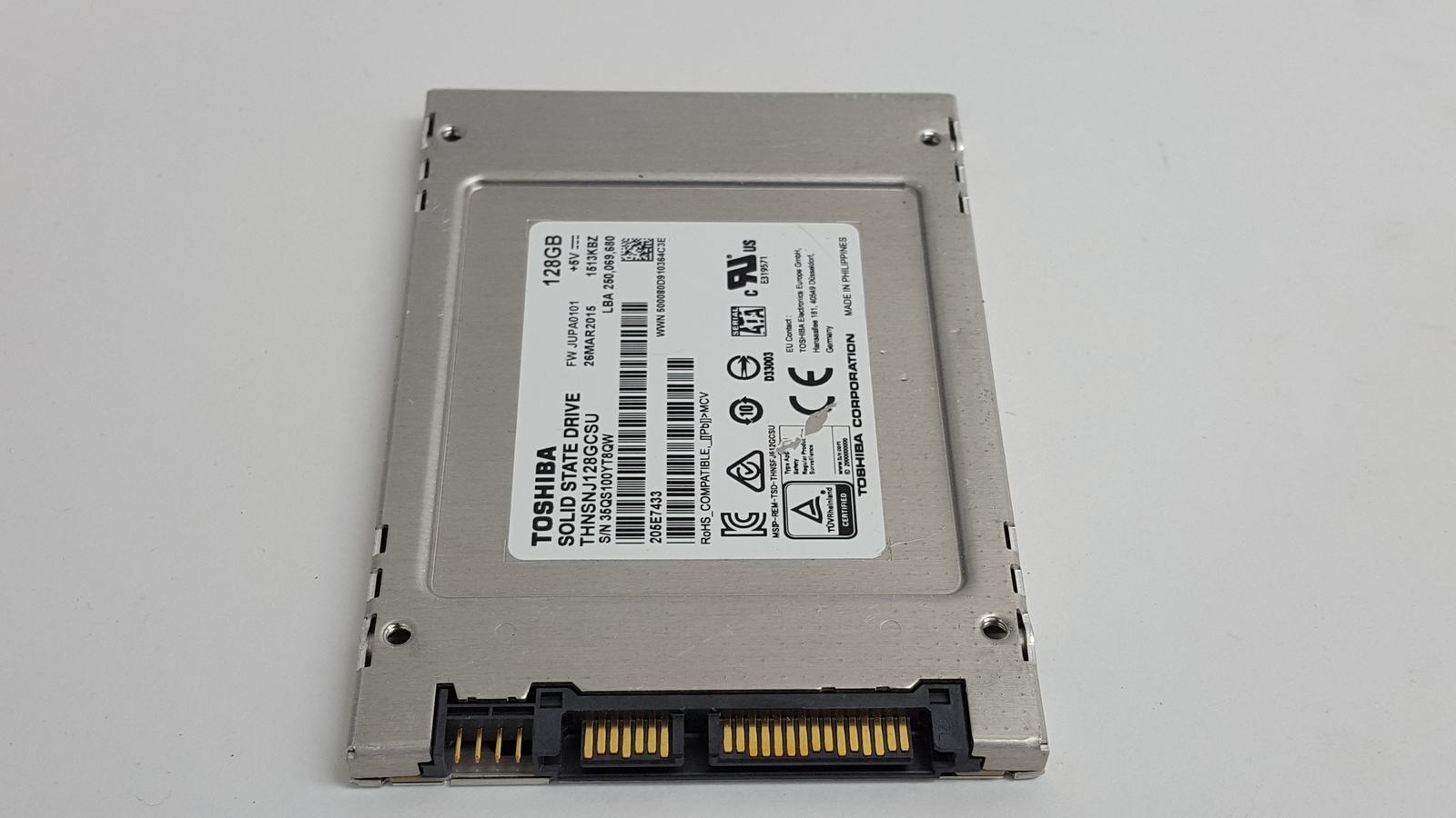 SSD Toshiba THNSNJ128GCSU 128gb Solid State Drives Post for sale online ...
