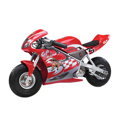 Razor 24 Volt Mini Electric Single Speed Racing Motorcycle Pocket ...