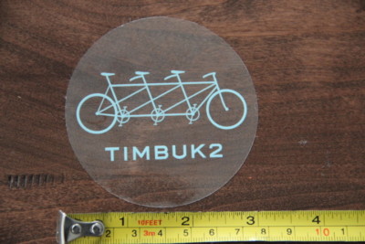 TIMBUK2 Messenger Bike Bag Pack STICKER Decal NEW | eBay