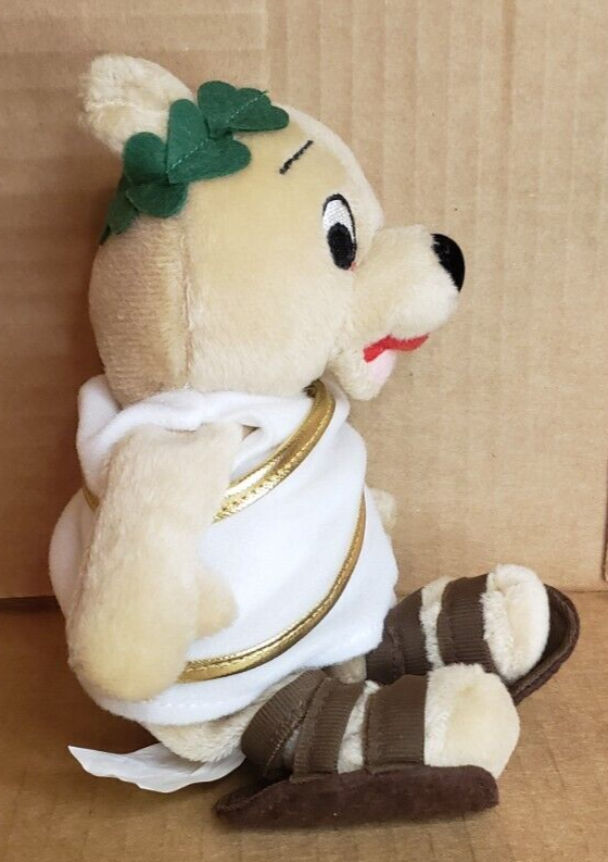 Vintage 2010 Caesars Palace Toga Teddy Bear 8" Plush Tourist Souvenir ...