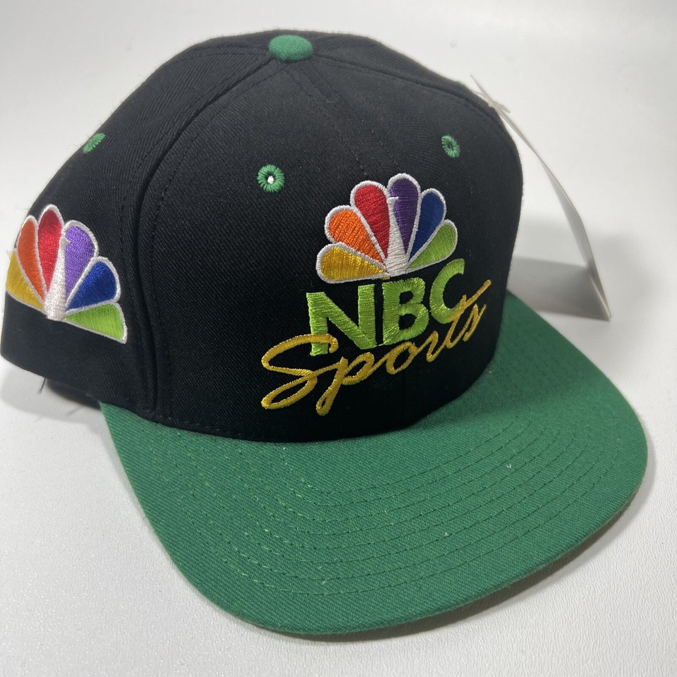 VTG 90s NBC Sports Hat Sports Specialties black Snapback Cap New Old ...