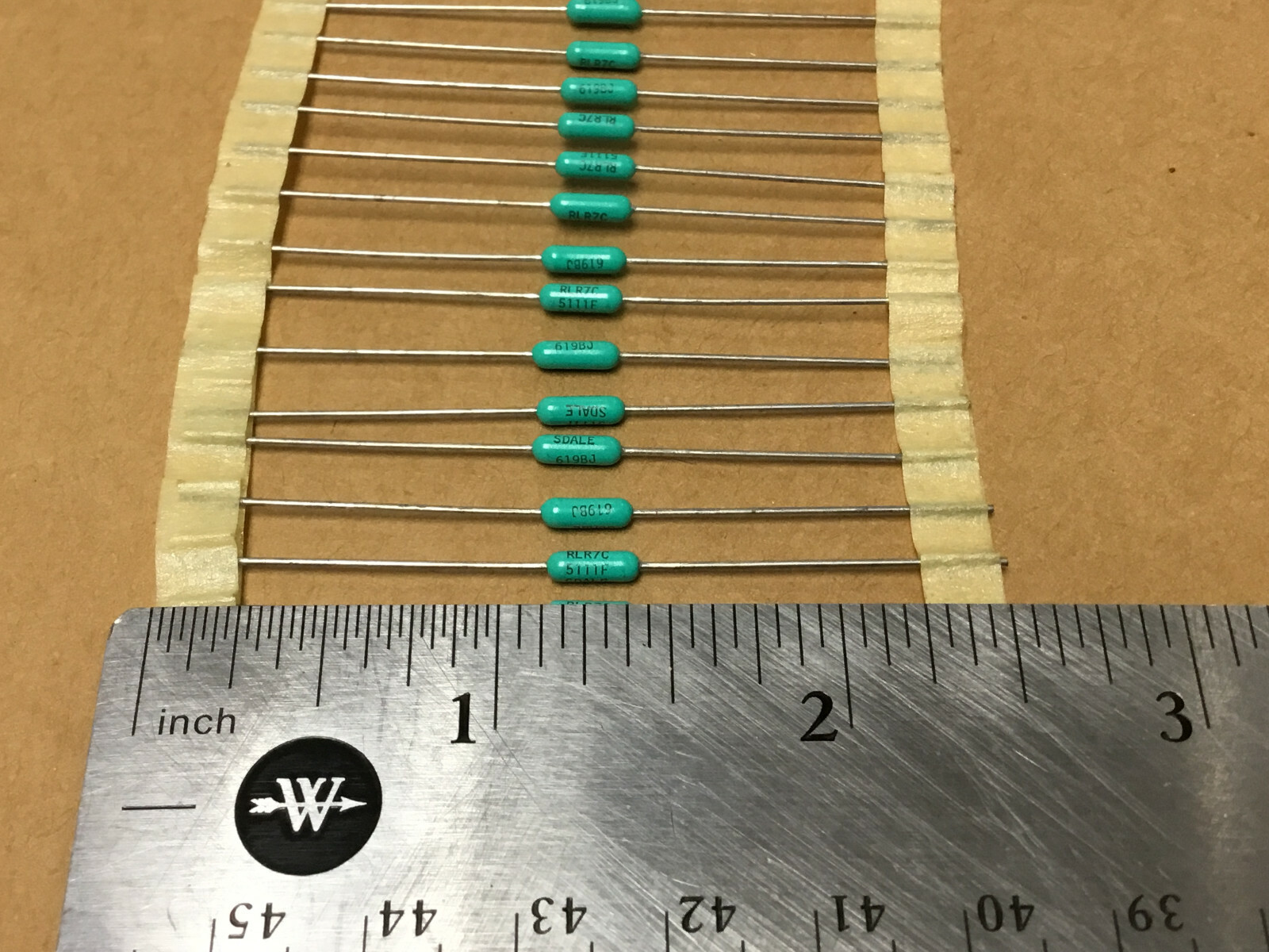 (10 PC) DALE RLR07C5111FS Metal Film Resistors 5.11K Ohm, 250V, 1± ...