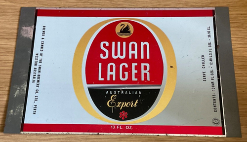 Swan Lager Australian Export Beer Can Blank Swan Brewery | eBay