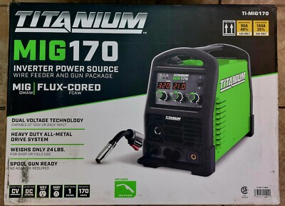TITANIUM - TI-MIG 170 - Professional Welder 120/240V Input - Item 57864 ...