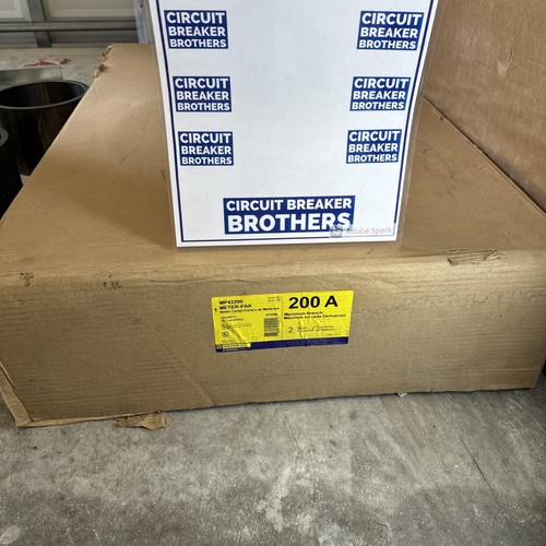 Square D MP42200 2-Gang Meter Pack Pak Service 400 Amp 200 Amp /Socket ...