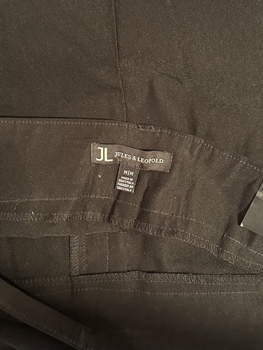 Jules & Leopold Slim Leg Ankle Length Dress Pants Womens M Black Pull ...