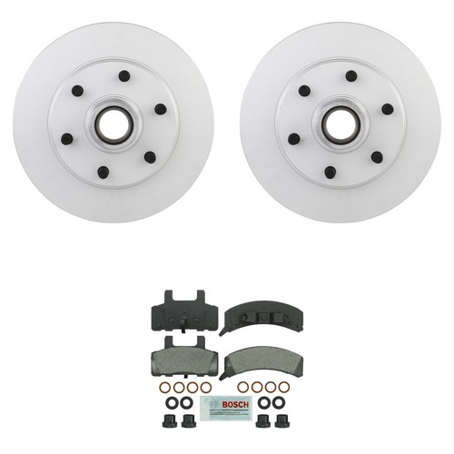 Bosch Front 295mm Rotors Blue Semi-Met Disc Brake Pad Kit For C2500 ...