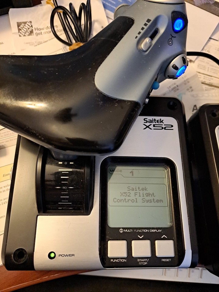 Logitech G Saitek X52 Pro Flight Control System - Simulator - Tested | eBay