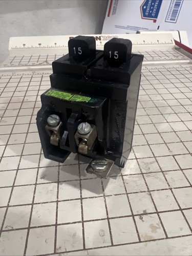 P1515 Pushmatic Bulldog ITE Gould 1515 Twin Duplex BREAKER 15 Amp No ...