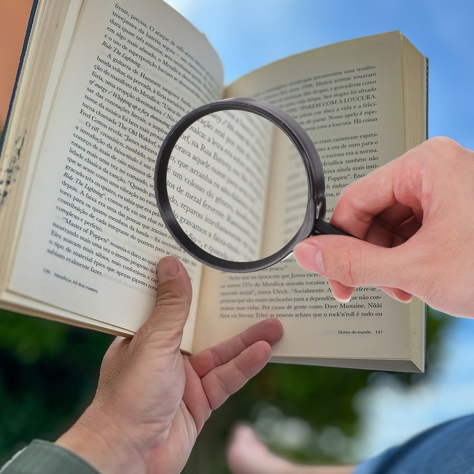 2pcs Close Work Magnifiers Seniors Reading Magnifier 3x Magnifier Glass ...