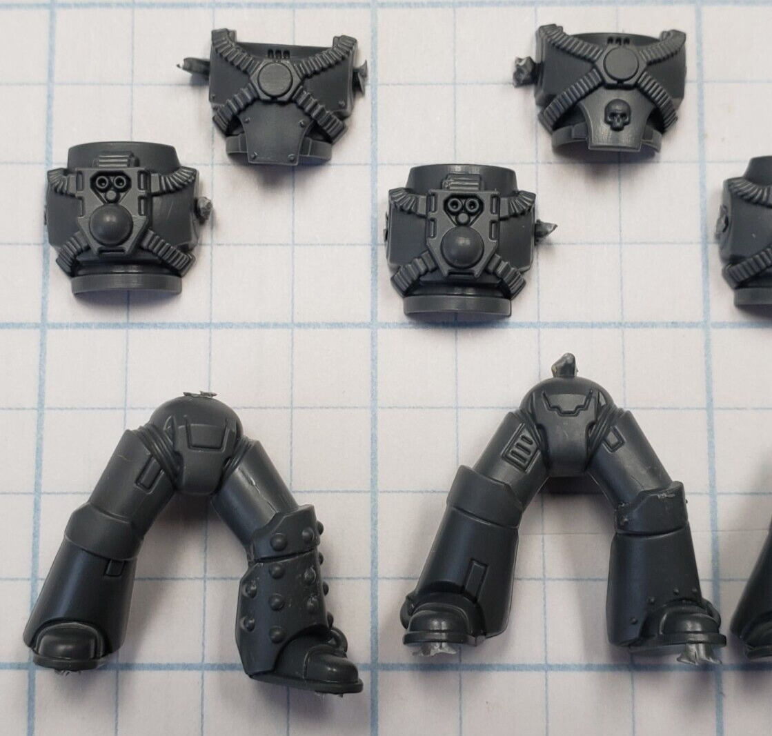 Warhammer 30k Space Marine Bits Mark IV 4 Tactical Squad Torso Legs x5 ...