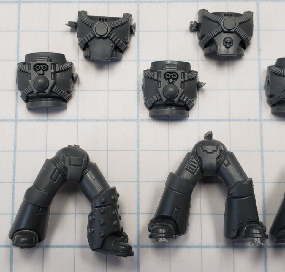 Warhammer 30k Space Marine Bits Mark IV 4 Tactical Squad Torso Legs x5 Set A | eBay