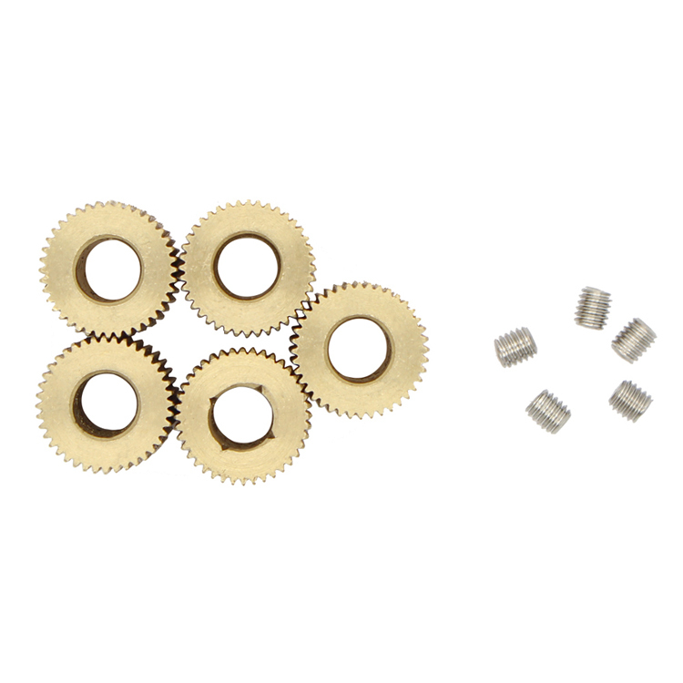 1pcs Brass Feedstock Extruder Wheel Hobbed Drive Gear for MK7 MK8 3D ...