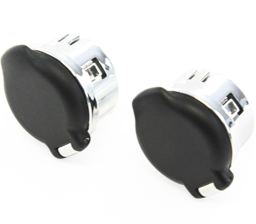 2X For Silverado Sierra Chevy GMC 12v Power Outlet Plug Cover Cap Dash ...
