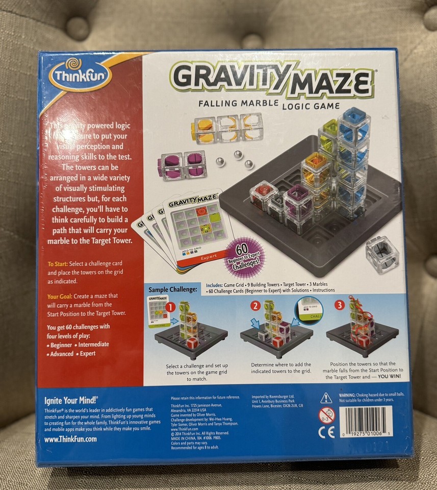 ThinkFun Gravity Maze Marble Run Brain Game STEM Toy Boys Girls brand new sealed 19275010065 | eBay